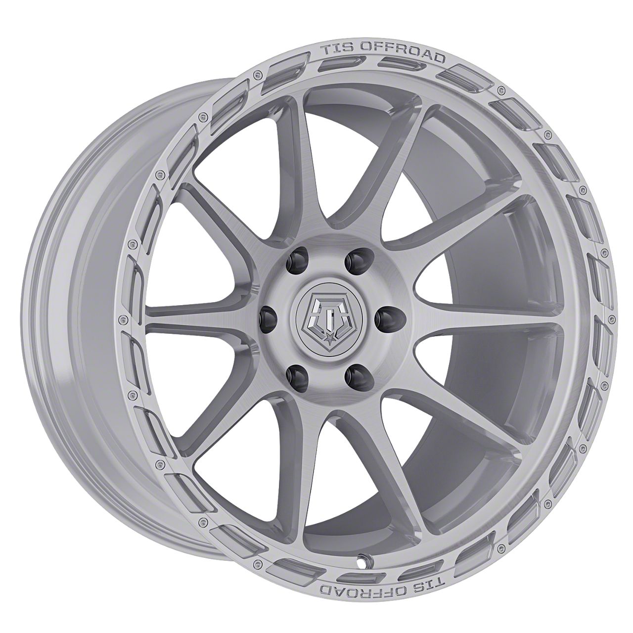 TIS Yukon 563 Silver Brushed Machined 6-Lug Wheel; 20x9; 0mm Offset ...