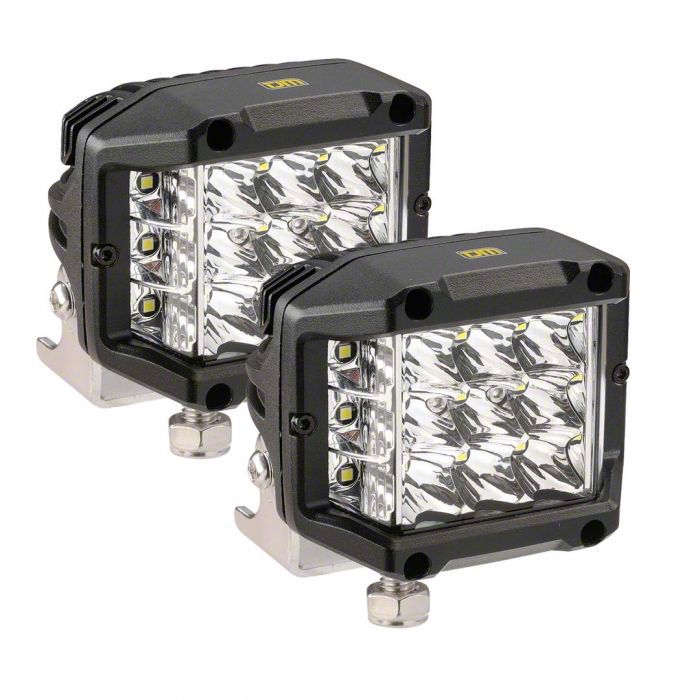 TJM RAM 1500 Seeker Series Side Shooter LED Pod Lights; Spot Beam ...
