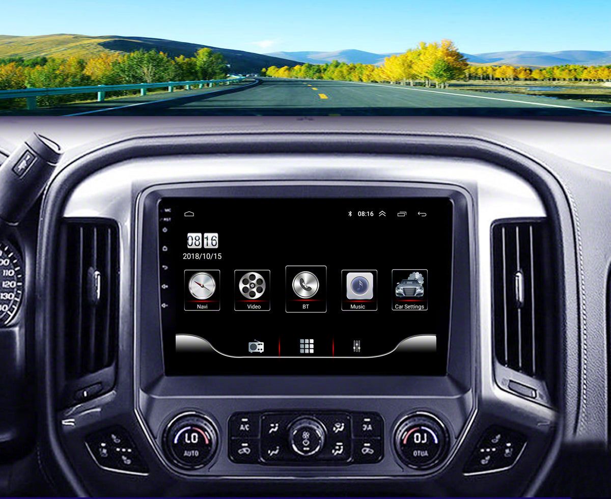 TopDisplay Silverado 1500 10.10-Inch Radio Upgrade with 8-Core CPU; 4GB ...