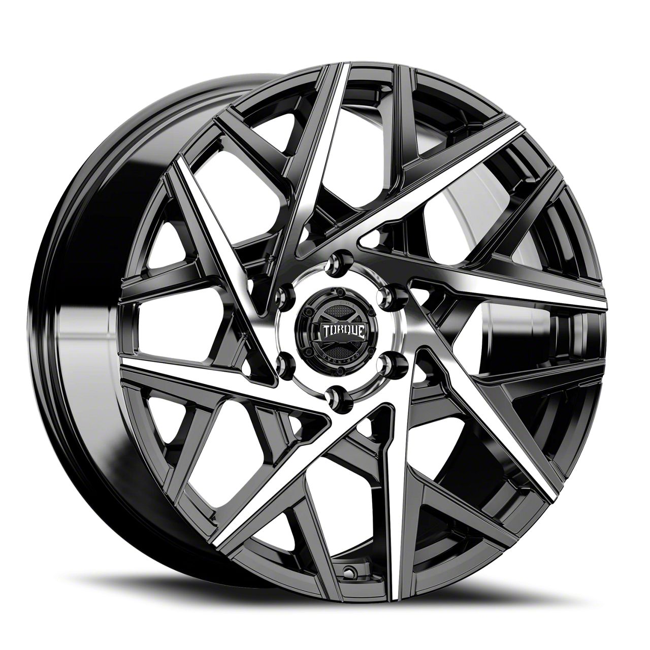 Torque Wheels Yukon TW424C Summit Gloss Black Machined 6-Lug Wheel ...