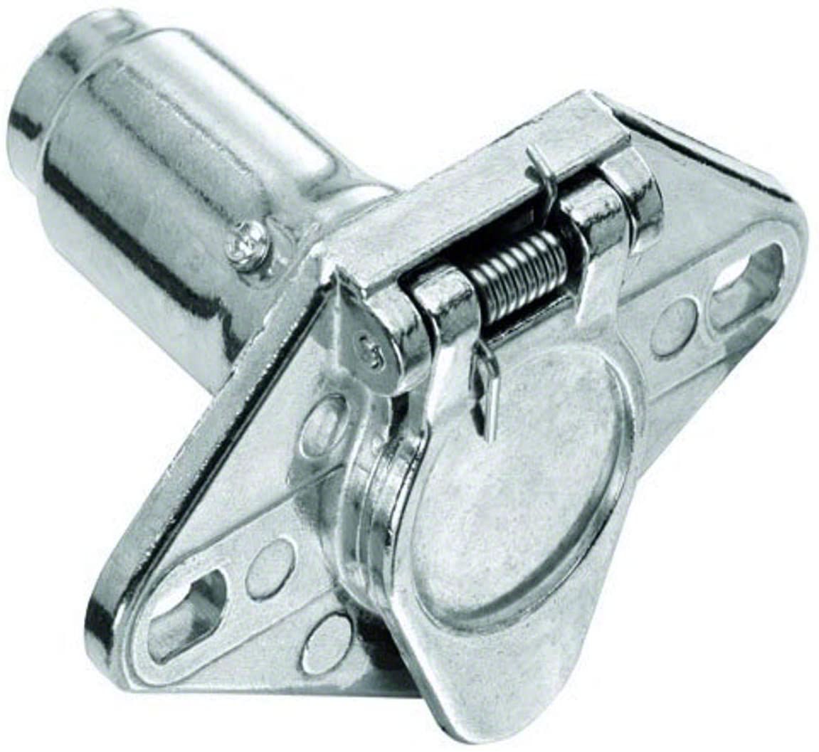 F-350 Super Duty 6-Way Round Pin Connector; Vehicle End; Metal