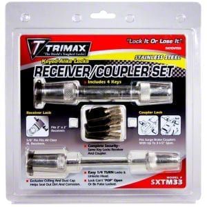 Trimax Locks Ranger 5/8-Inch Receiver Lock and 3-1/2-Inch Coupler Lock ...