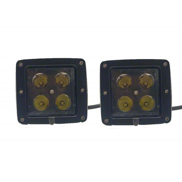 Universal AT BLACKED OUT Series 3-Inch Cube LED Lights (Universal; Some ...