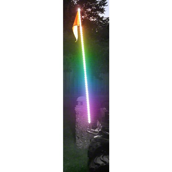 Universal AT LED Flag Pole Whip; RGB Multi-Color; 5-Foot (Universal ...