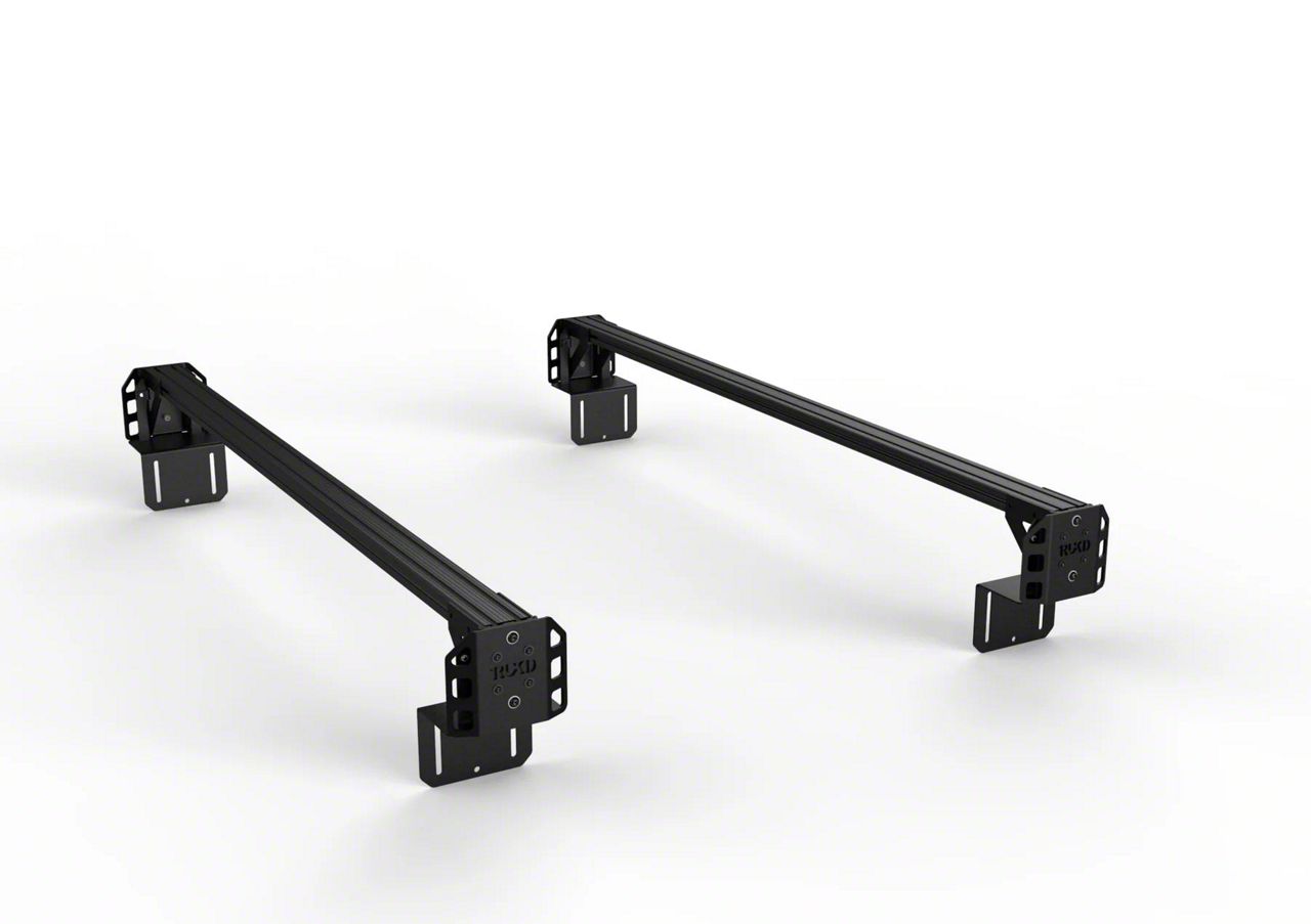 TRUKD F-150 6.50-Inch V2 Truck Bed Rack with T-Slot Attachment; Black ...