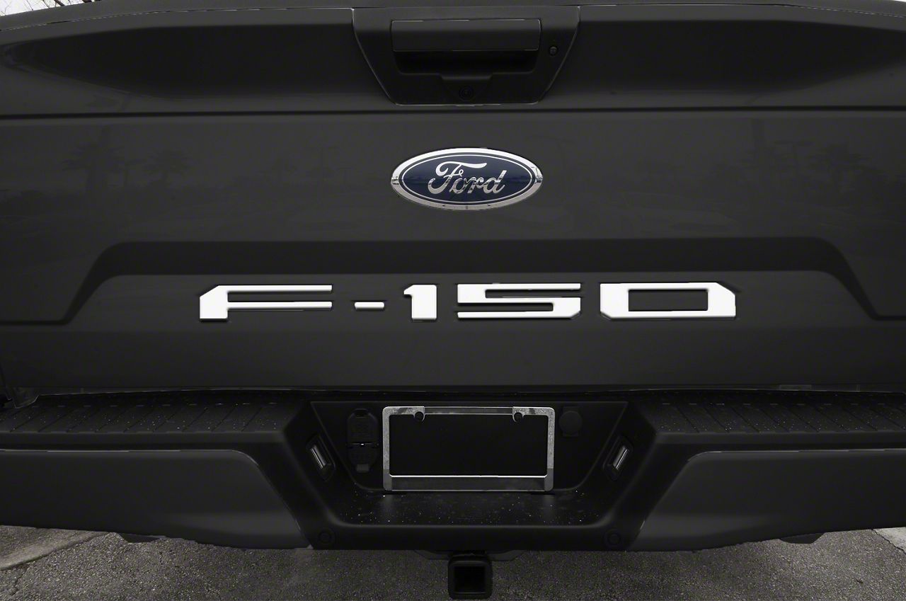 F-150 Tailgate Insert Letters; Gloss White (18-20 F-150 w/o Tailgate ...