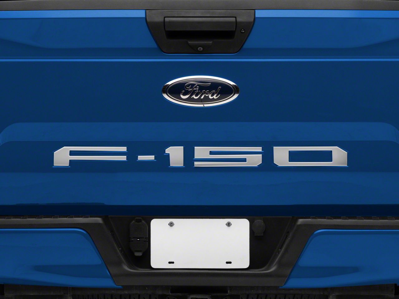F-150 Tailgate Insert Letters; Liquid Chrome (18-20 F-150 w/o Tailgate ...