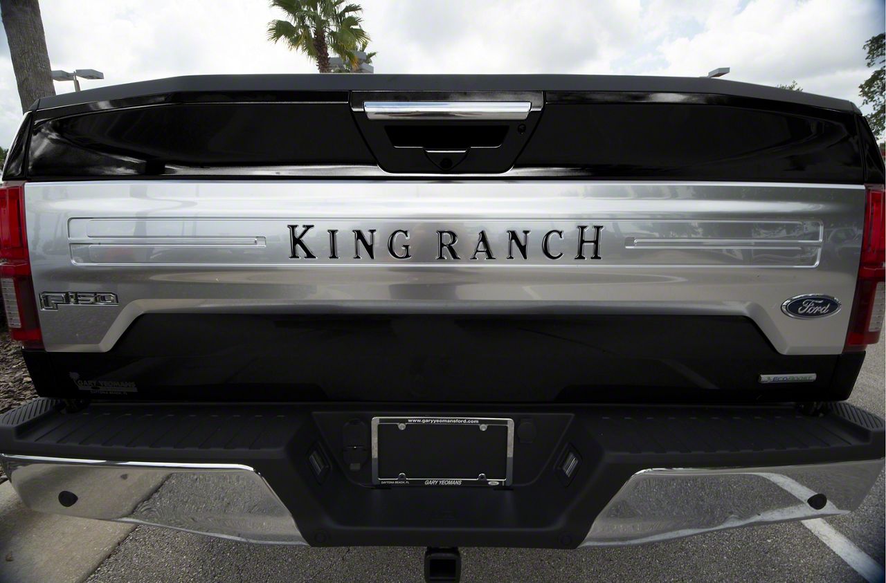 F-150 Tailgate Insert Letters; Matte Black (18-20 F-150 King Ranch)