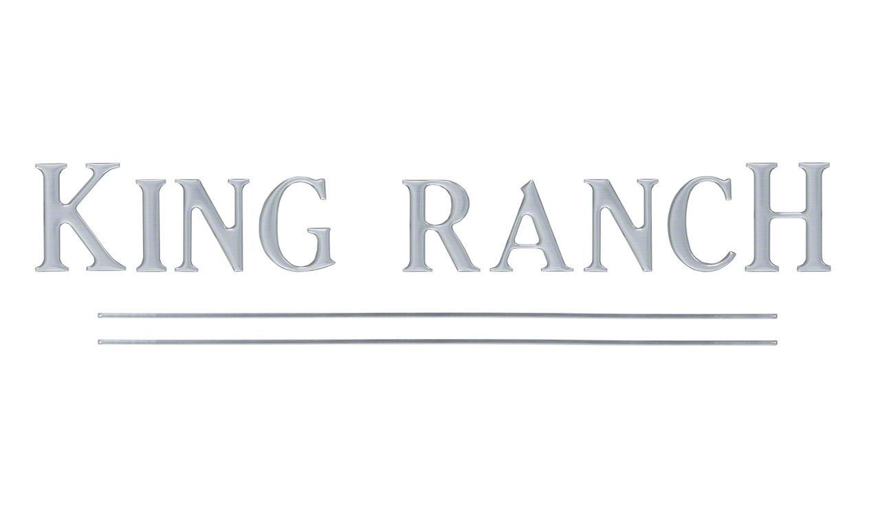 F-350 Super Duty Tailgate Insert Letters; Brushed Silver (17-19 F-350 ...