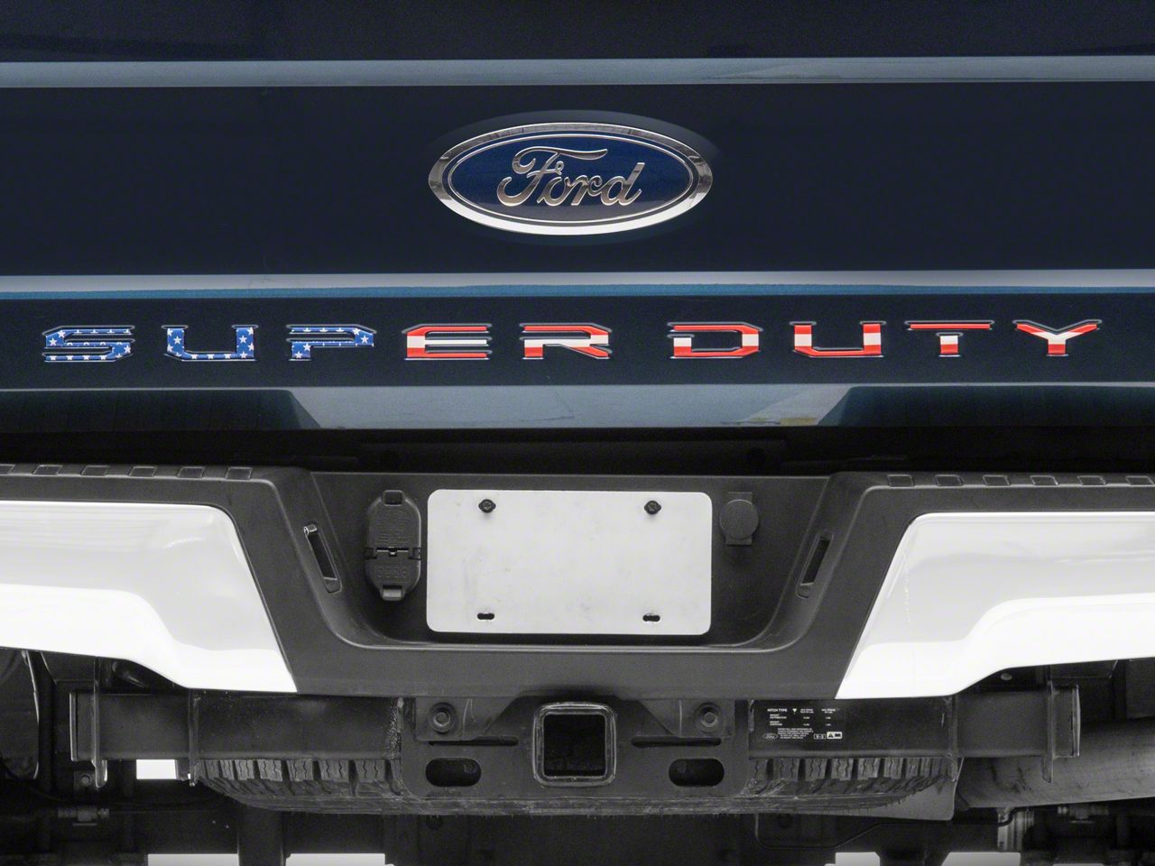 F-250 Super Duty Tailgate Insert Letters; American Flag Edition (17-19 ...
