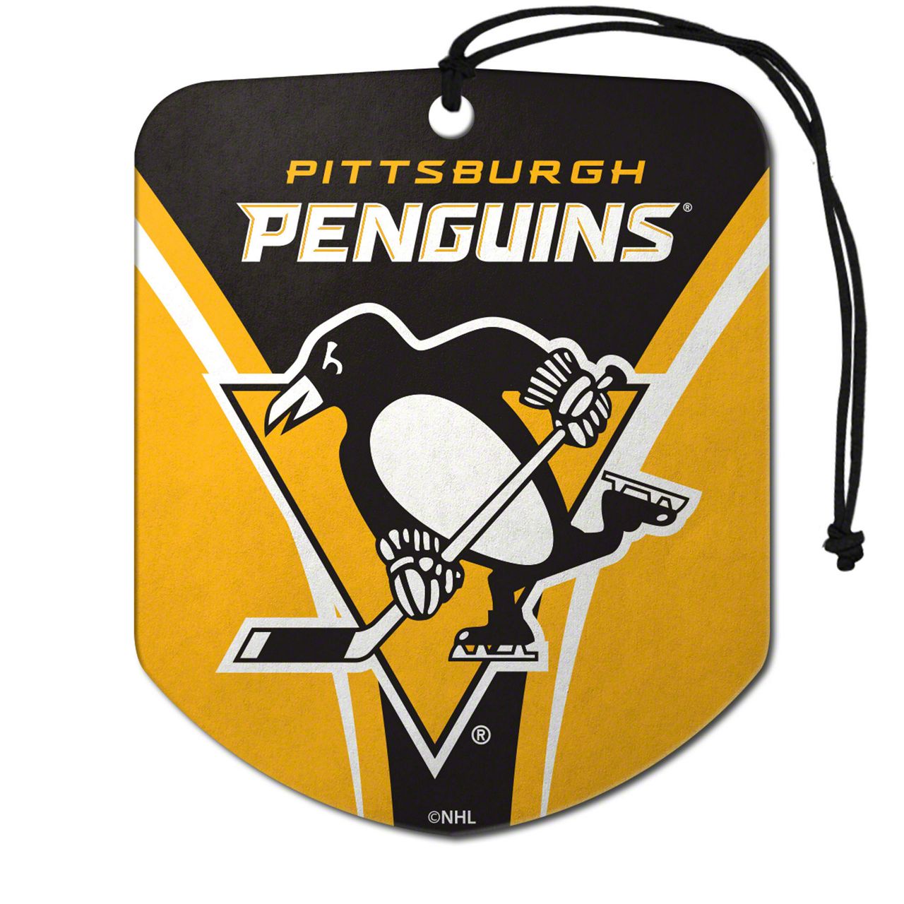 Universal AT Air Fresheners with Pittsburgh Penguins Logo; Yellow and ...