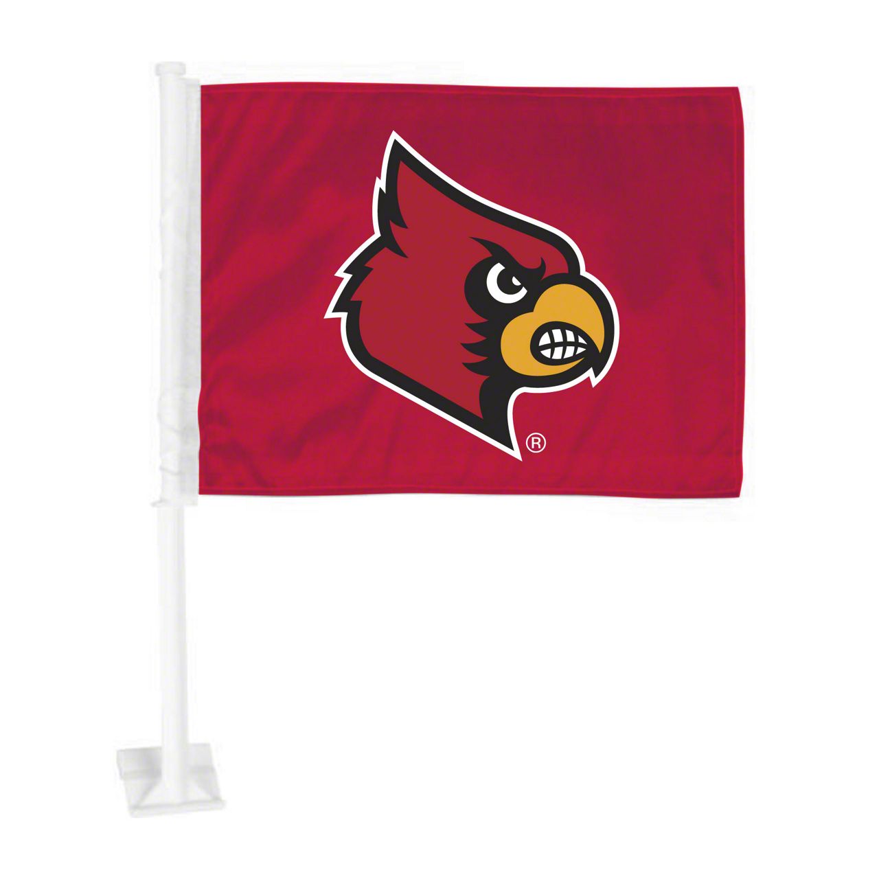 Universal AT Car Flag with University of Louisville Logo; Red ...