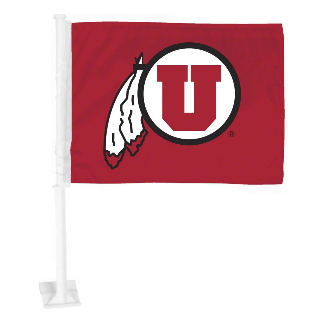 Universal AT Car Flag with University of Utah Logo; Red (Universal ...
