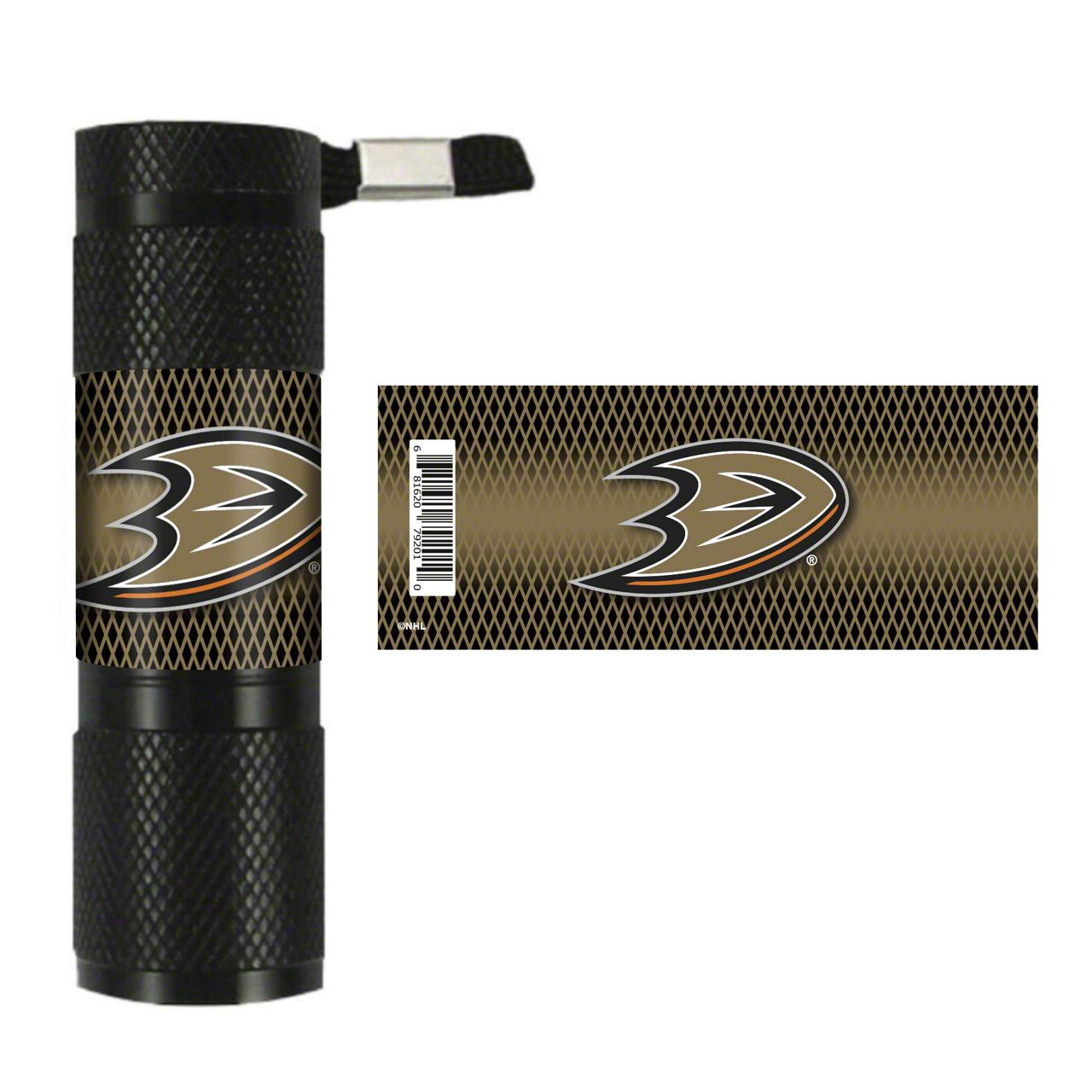 Universal AT Flashlight with Anaheim Ducks Logo; Gold - Free Shipping