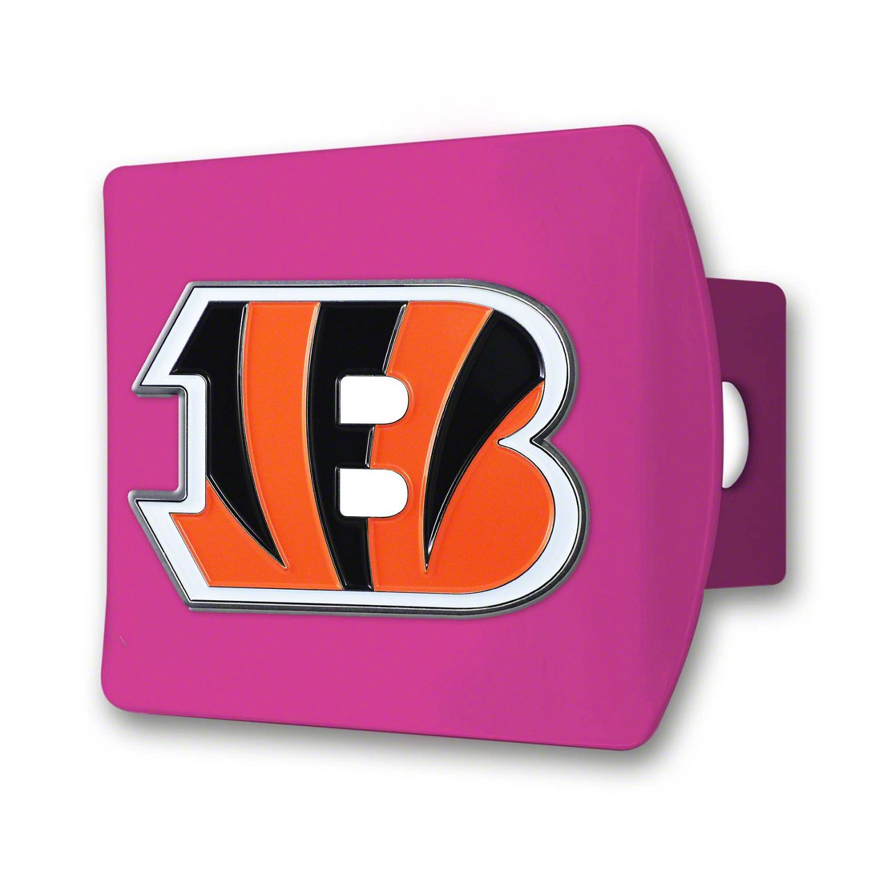 Universal AT Hitch Cover with Cincinnati Bengals Logo; Pink (Universal ...