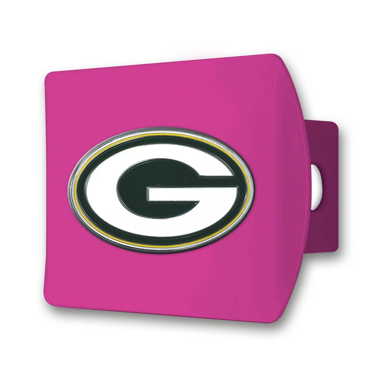 Universal AT Hitch Cover with Green Bay Packers Logo; Pink (Universal ...