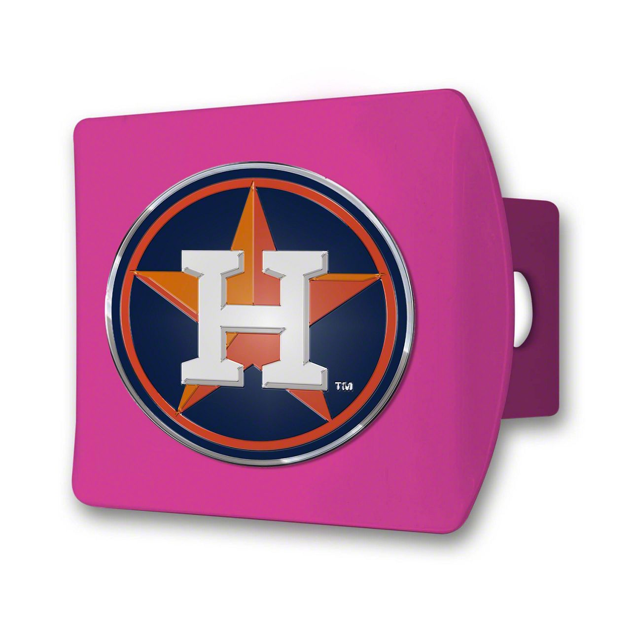 Universal AT Hitch Cover with Houston Astros Logo; Pink (Universal ...