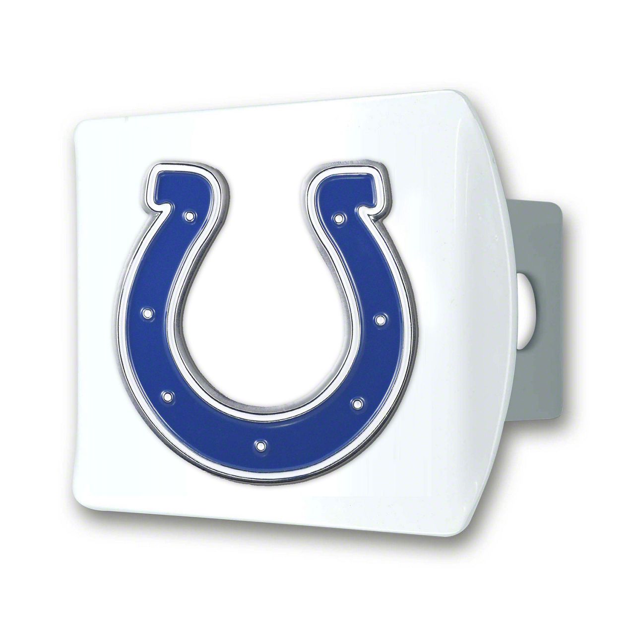 Universal AT Hitch Cover with Indianapolis Colts Logo; White (Universal ...