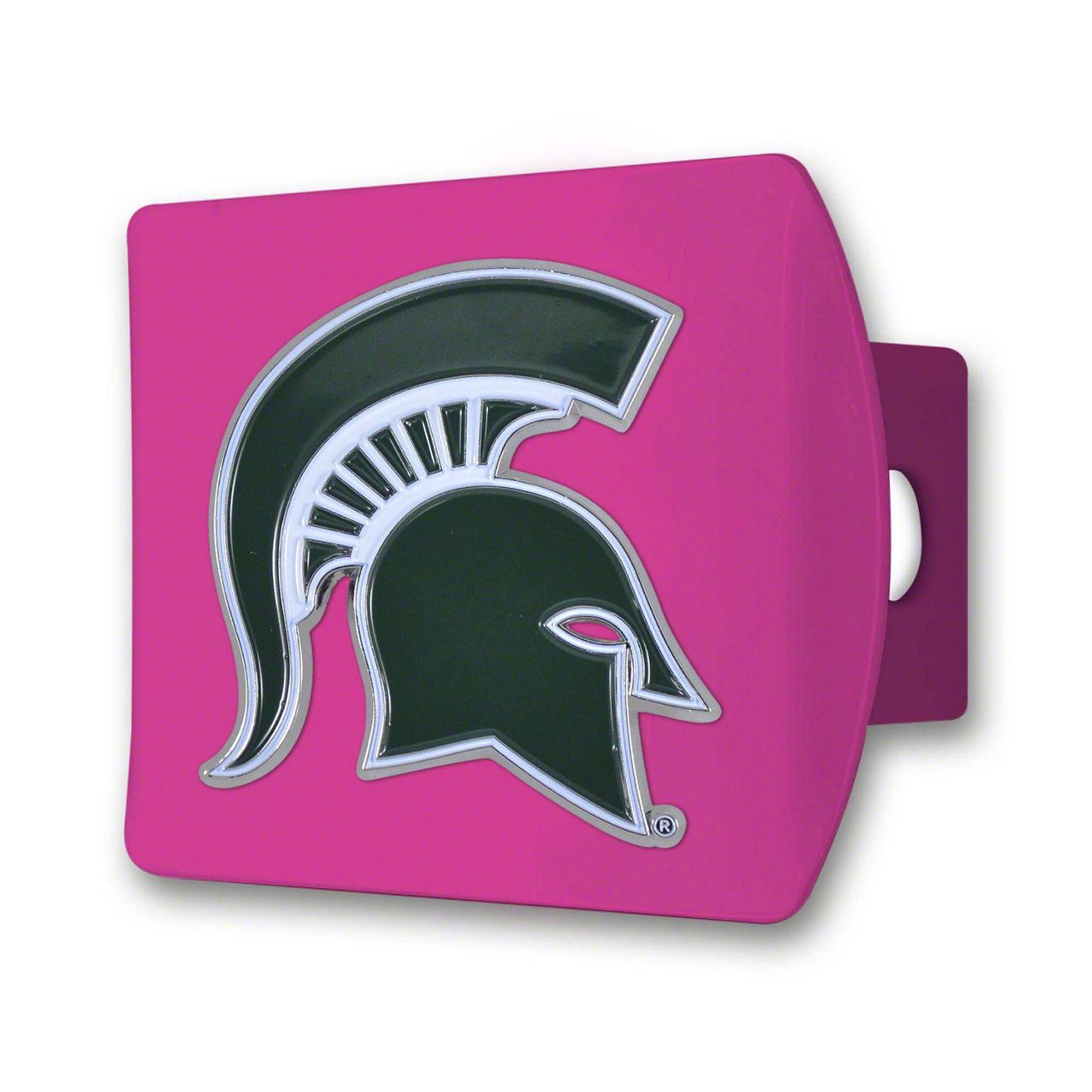 Universal AT Hitch Cover with Michigan State Logo; Pink (Universal ...