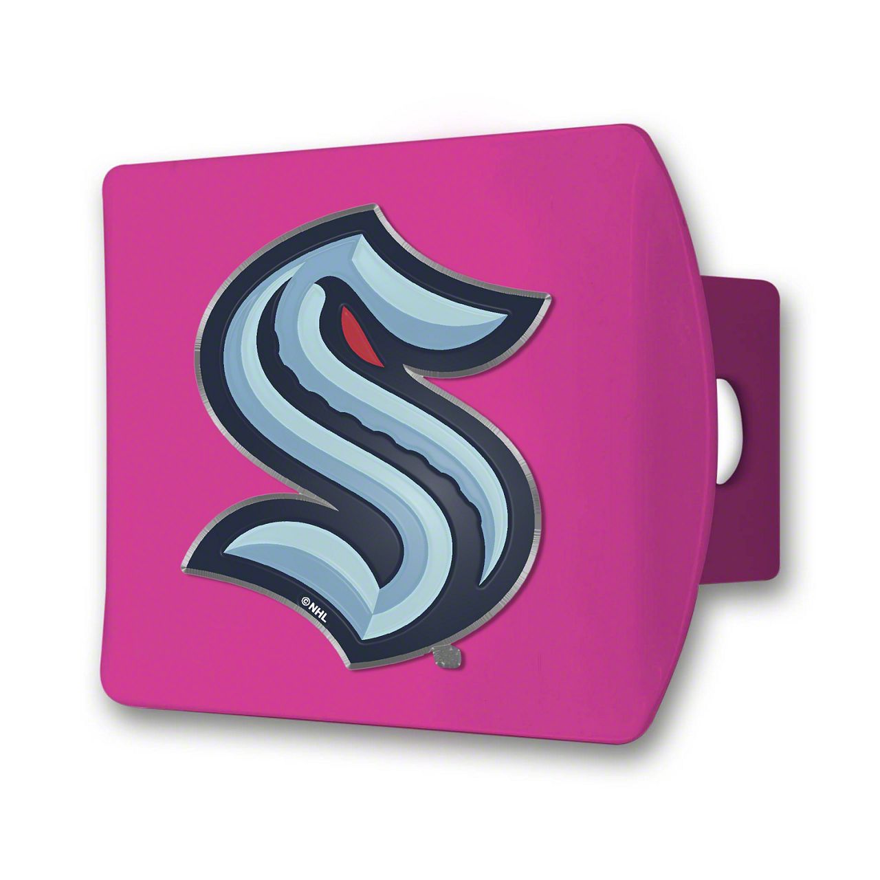 Universal AT Hitch Cover with Seattle Kraken Logo; Pink (Universal; Some Adaptation May Be ...