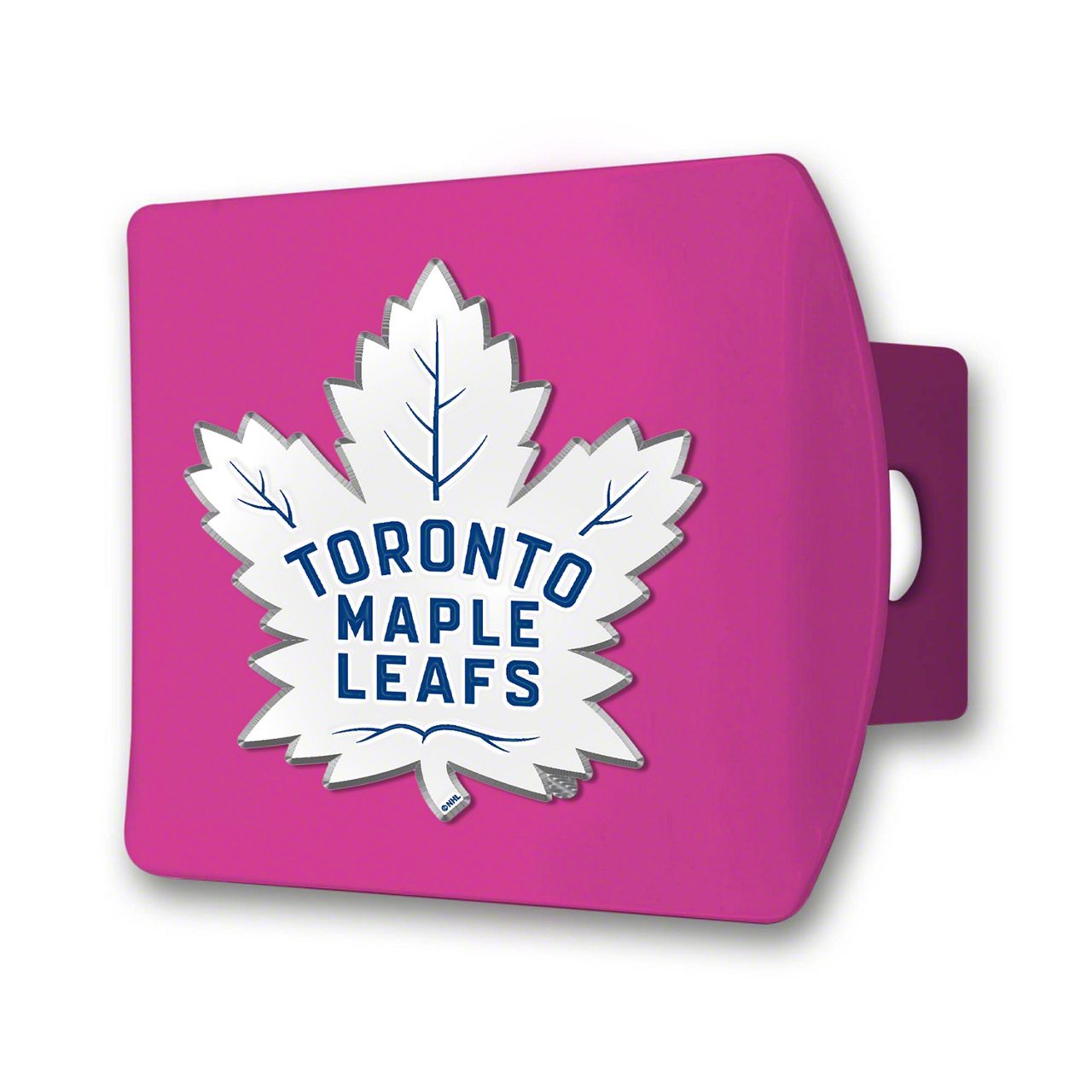Universal AT Hitch Cover with Toronto Maple Leafs Logo; Pink (Universal ...