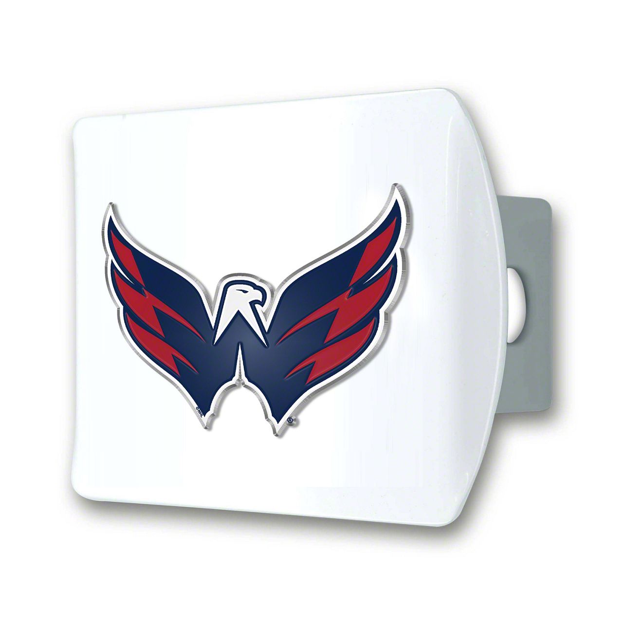 Universal AT Hitch Cover with Washington Capitals Logo; White ...
