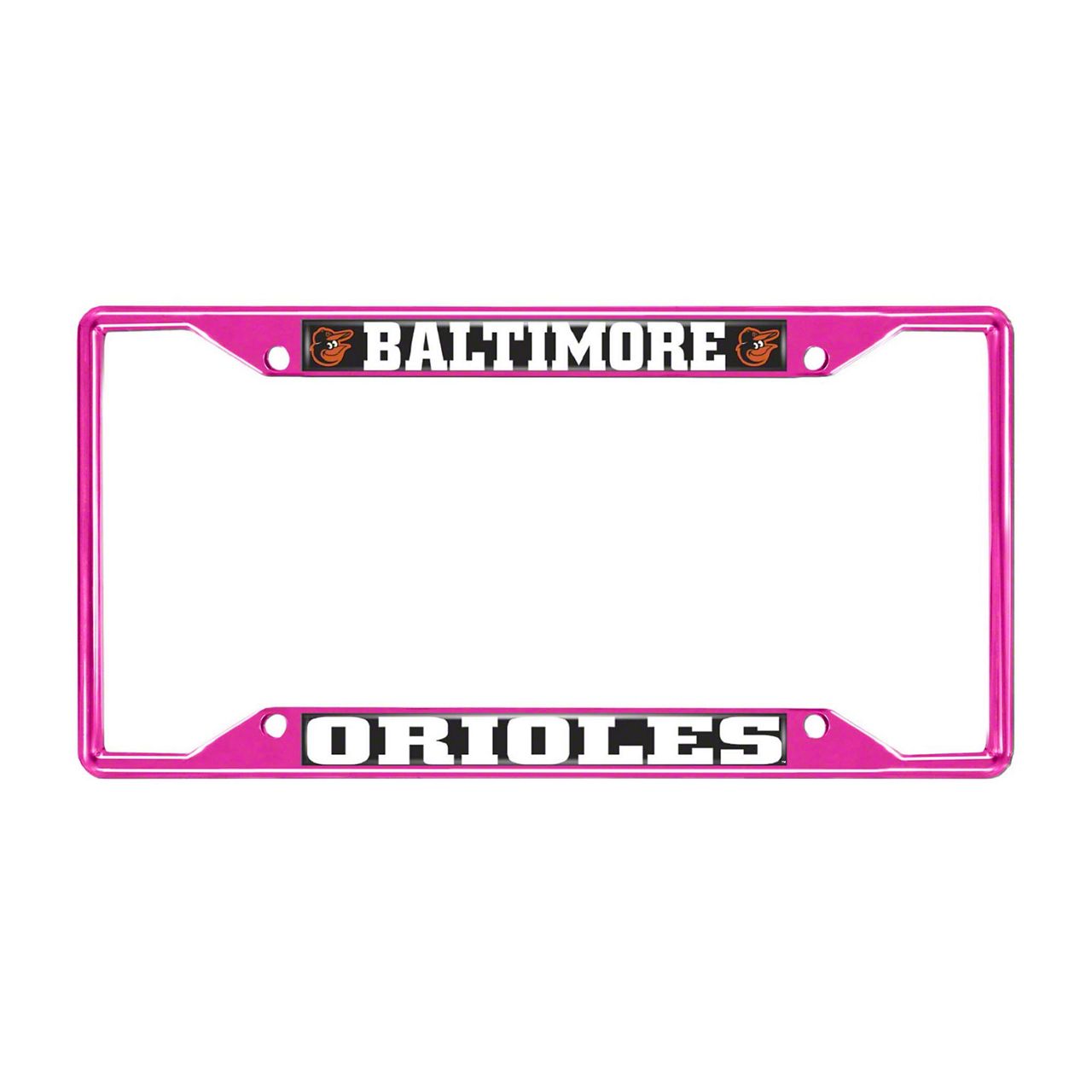 Universal AT License Plate Frame with Baltimore Orioles; Pink ...
