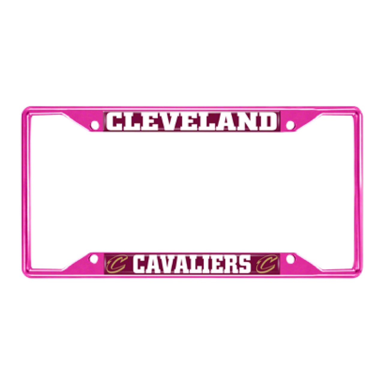 Universal AT License Plate Frame with Cleveland Cavaliers; Pink ...