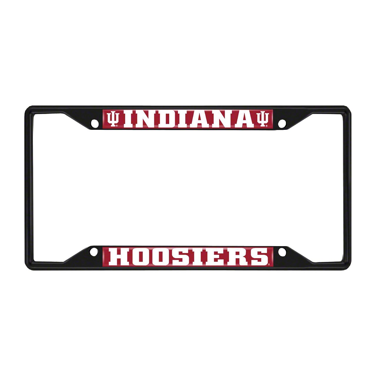 Universal AT License Plate Frame with Indiana University Logo; Black ...