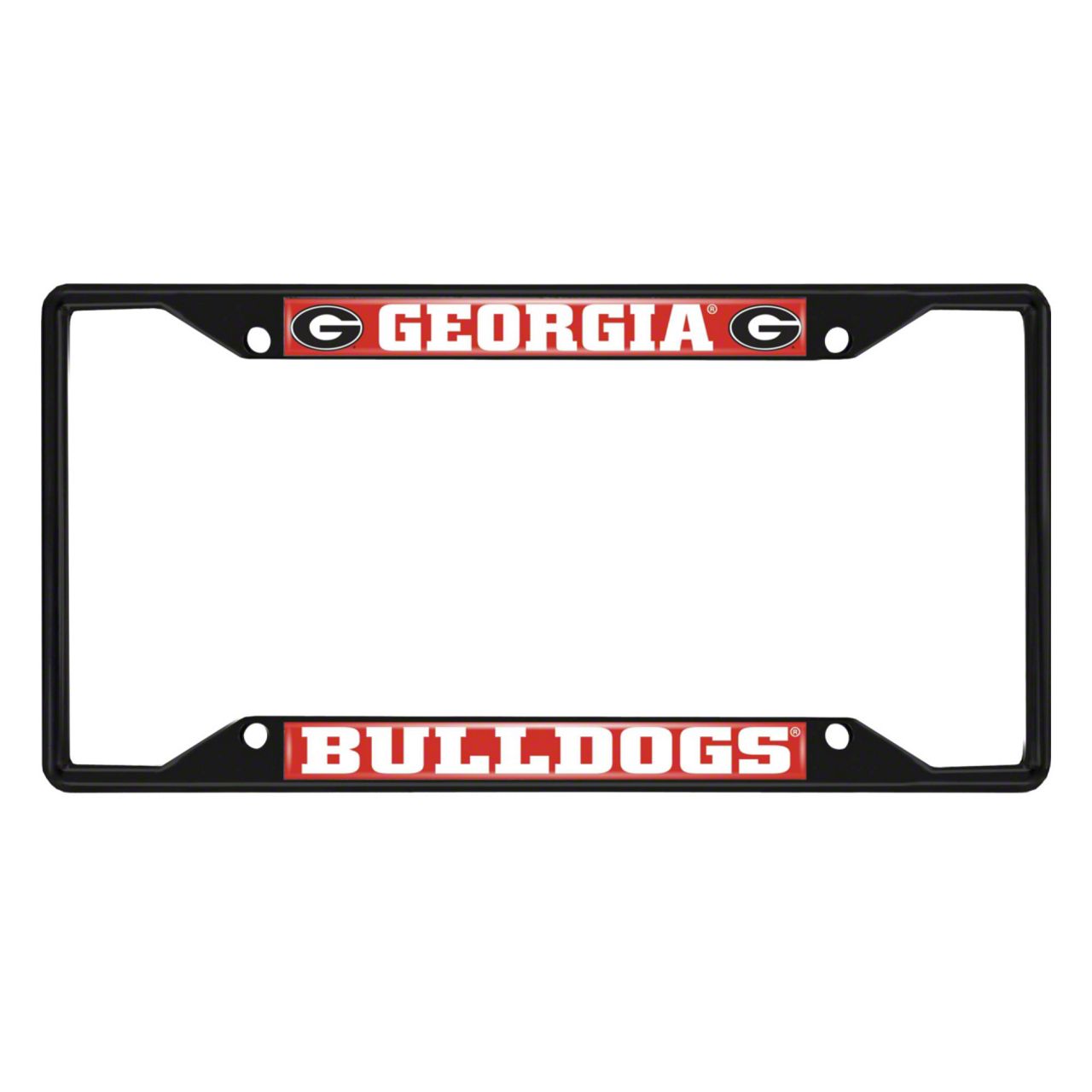 Universal AT License Plate Frame with University of Georgia Logo; Black ...