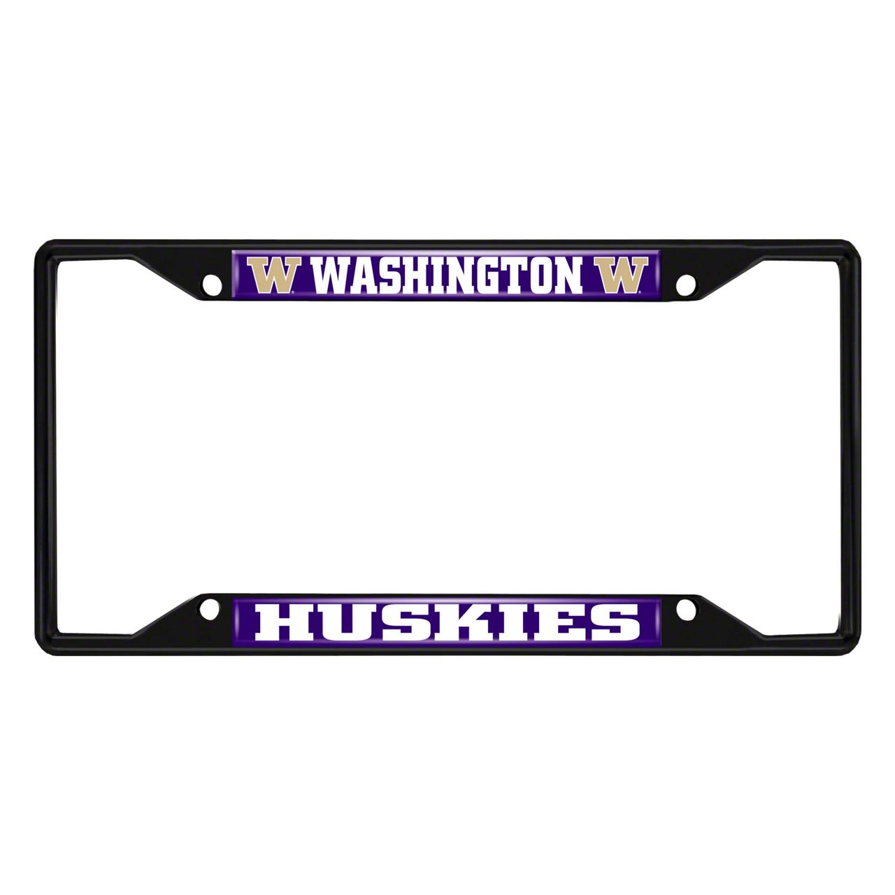 Universal AT License Plate Frame with University of Washington Logo ...