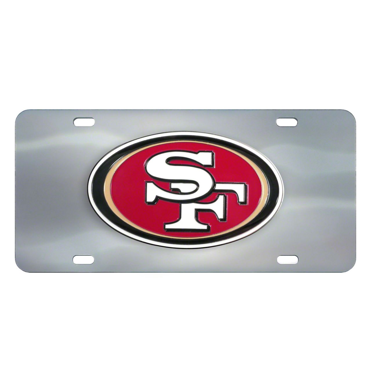 Universal AT License Plate with San Francisco 49ers Logo; Stainless ...
