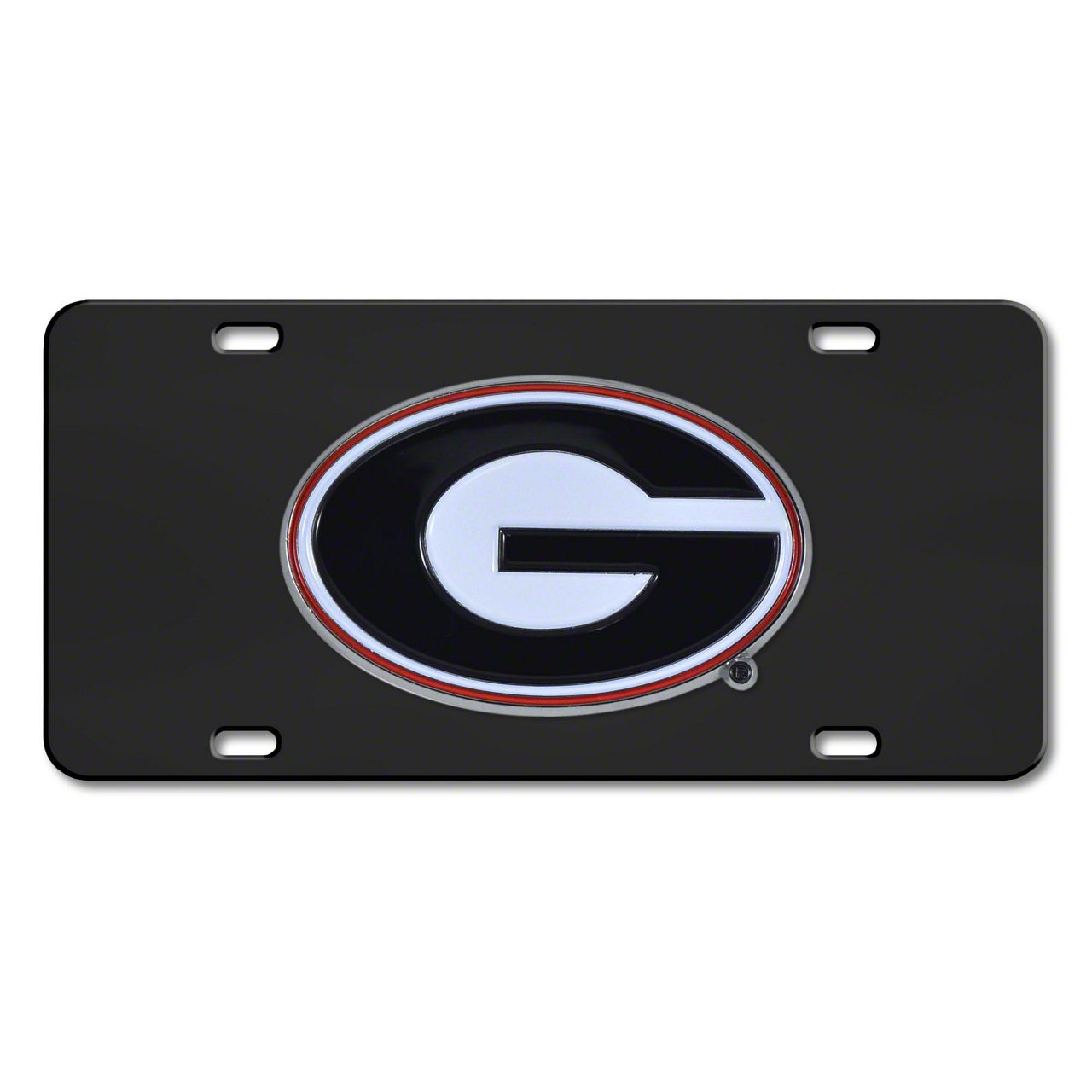 Universal AT License Plate with University of Georgia Logo; Black ...