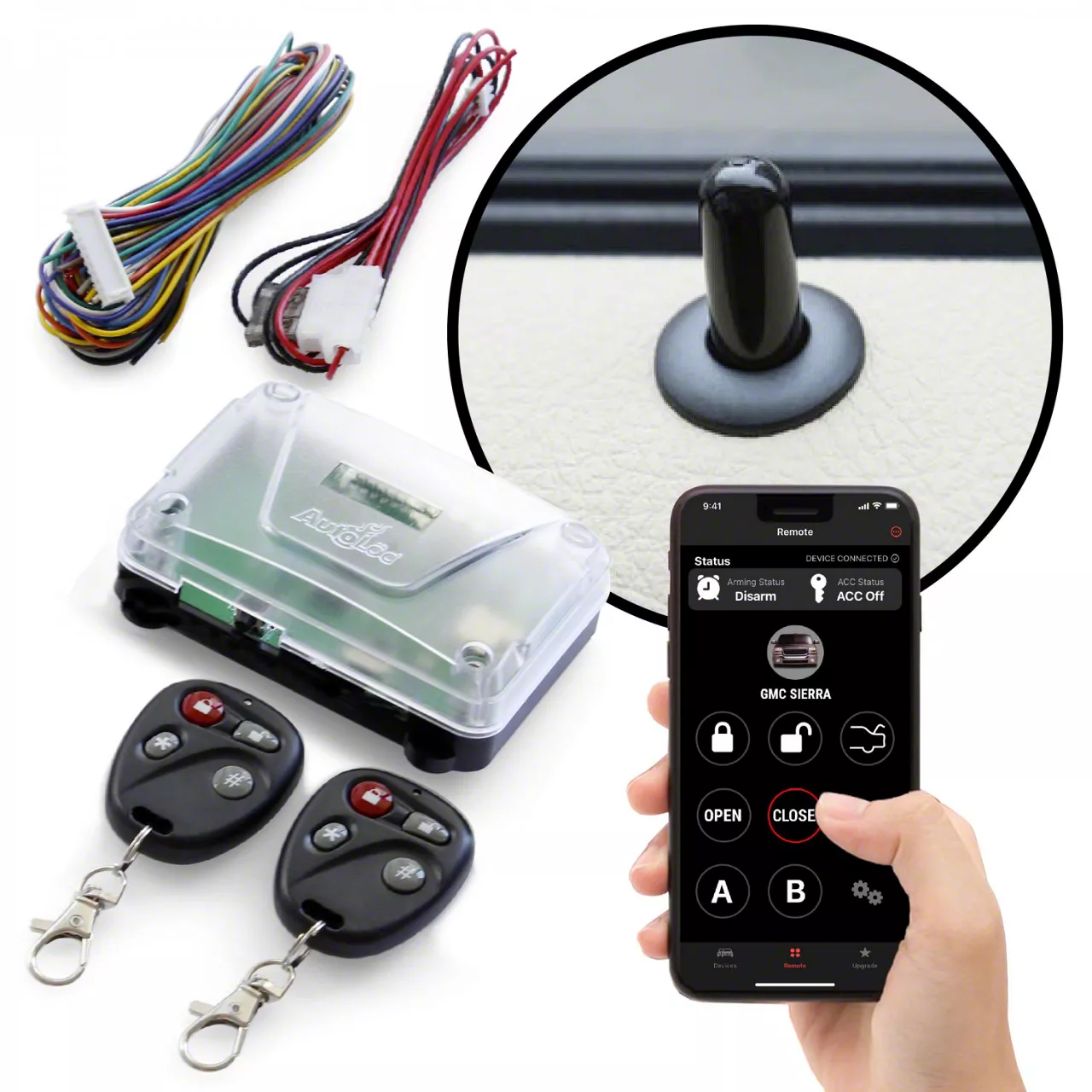 Universal AT Remote Control Keyless Entry System; 4-Channel (Universal ...