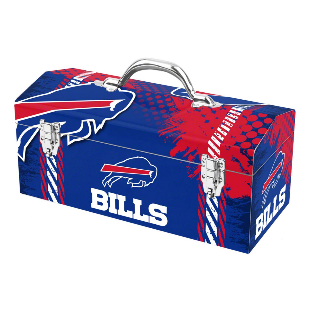 Universal AT Tool Box with Buffalo Bills Logo; Blue and Red - Free Shipping