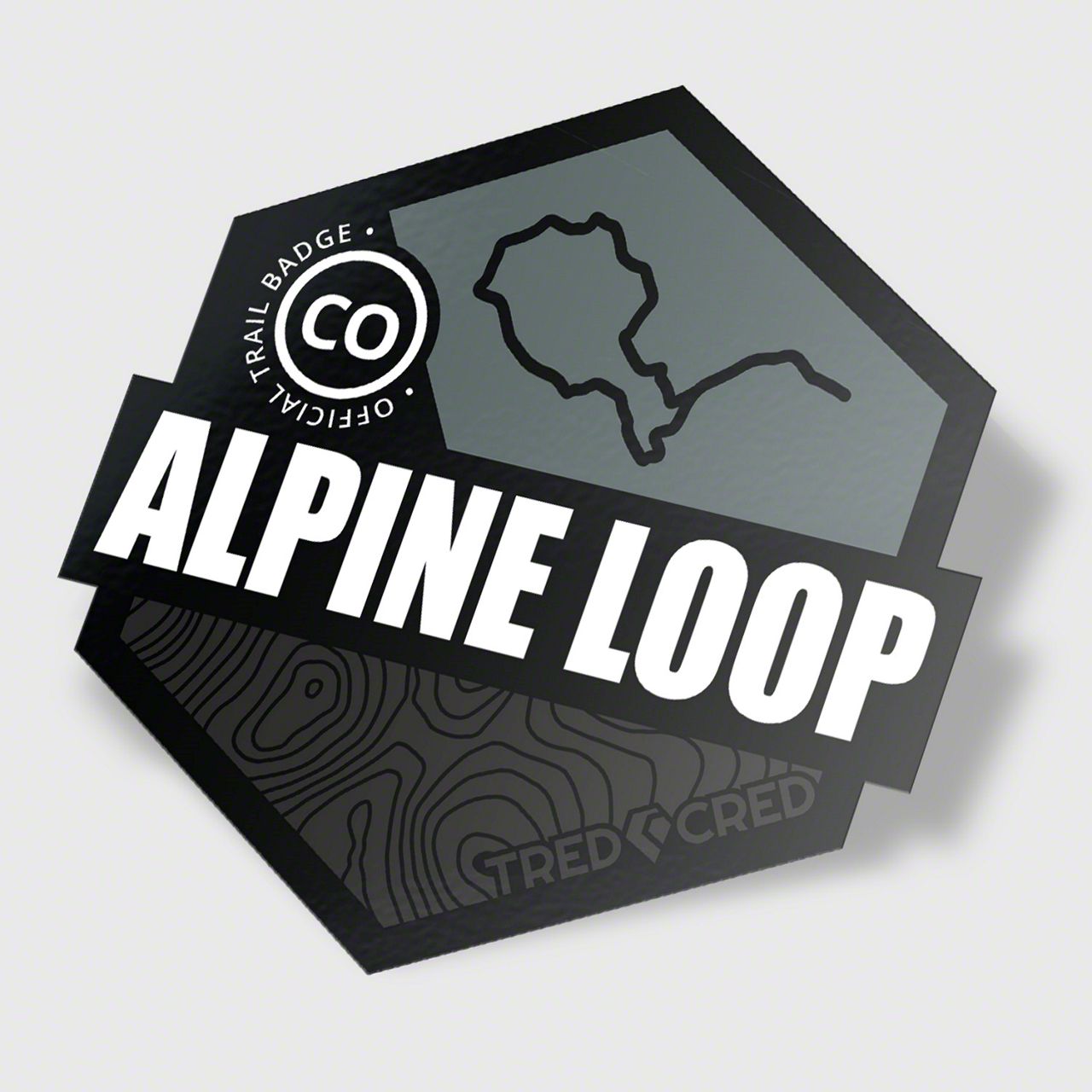 Tred Cred Universal AT Trail Sticker; Alpine Loop 4x4 STKTRL001 ...