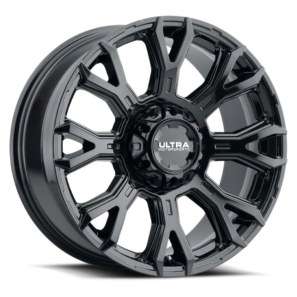 Ultra Wheels F-350 Super Duty Scorpion Gloss Black 8-Lug Wheel; 18x9 ...