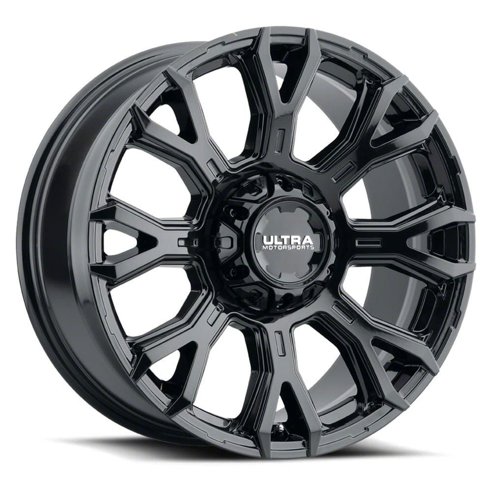 Ultra Wheels Silverado 1500 Scorpion Gloss Black 6-Lug Wheel; 17x9 ...