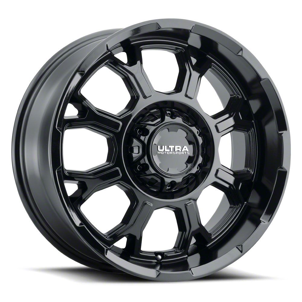 Ultra Wheels Dakota Commander Gloss Black 5-Lug Wheel; 20x10; -19mm ...