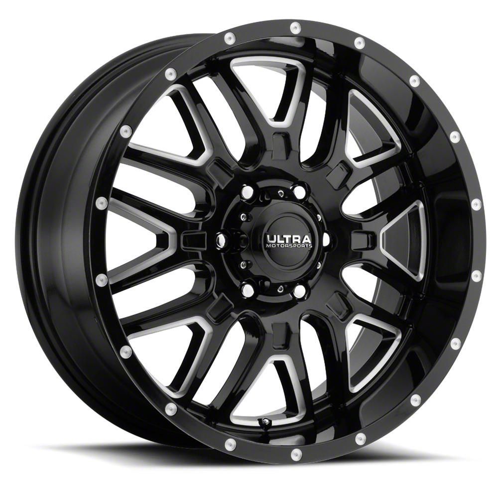 Ultra Wheels F-250 Super Duty Hunter Gloss Black Milled 8-Lug Wheel ...