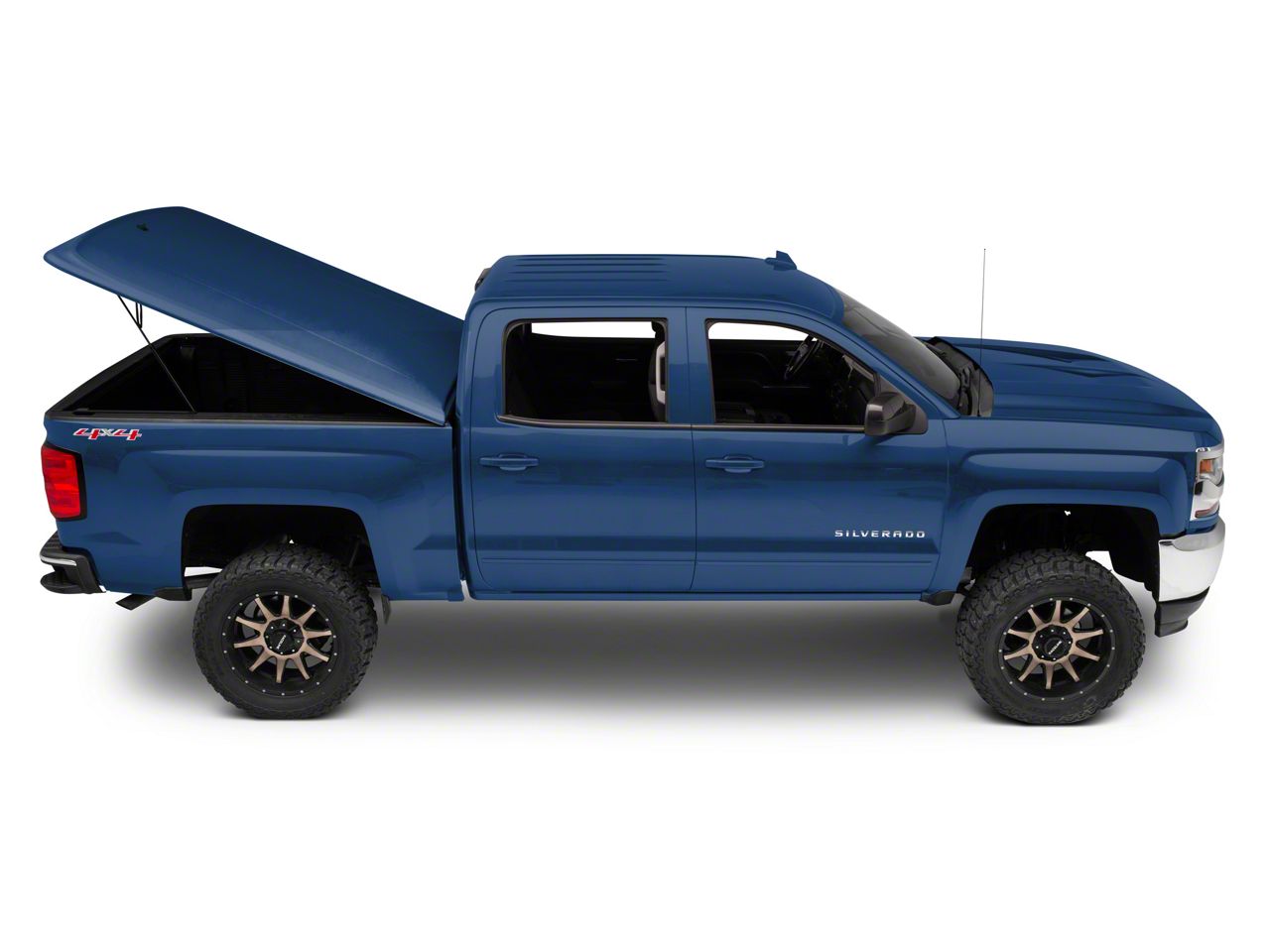 UnderCover Silverado 1500 LUX Hinged Tonneau Cover; Unpainted S107065 ...