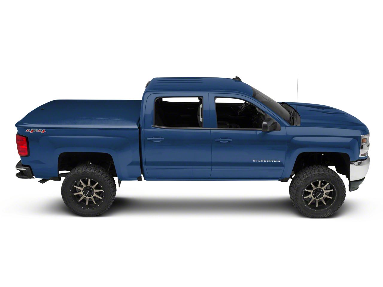 UnderCover Silverado 1500 LUX Hinged Tonneau Cover; Unpainted S107065 ...