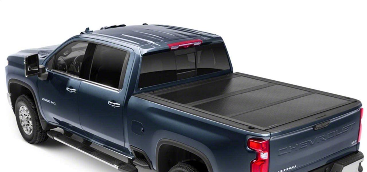 UnderCover Silverado 3500 Flex Tri-Fold Tonneau Cover; Black Textured ...
