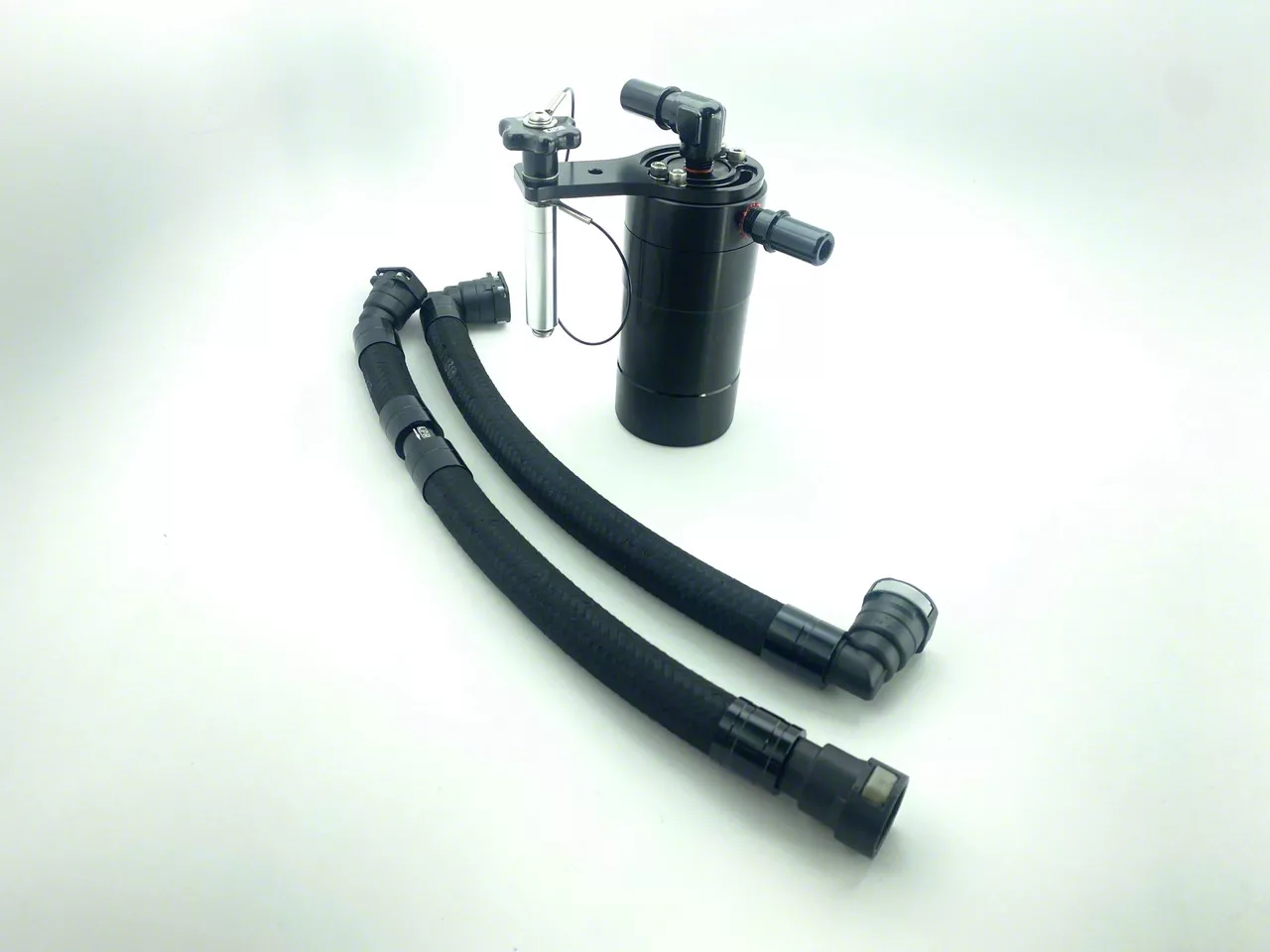 F-150 Single Valve Plug N Play Oil Catch Can with Clean Side Separator ...