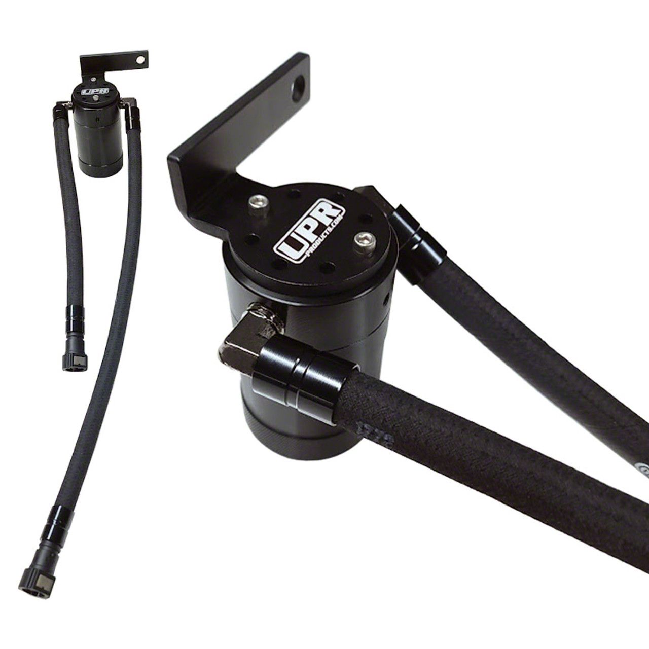 UPR Products Silverado 1500 Billet Oil Catch Can; Firewall Mount; Satin ...