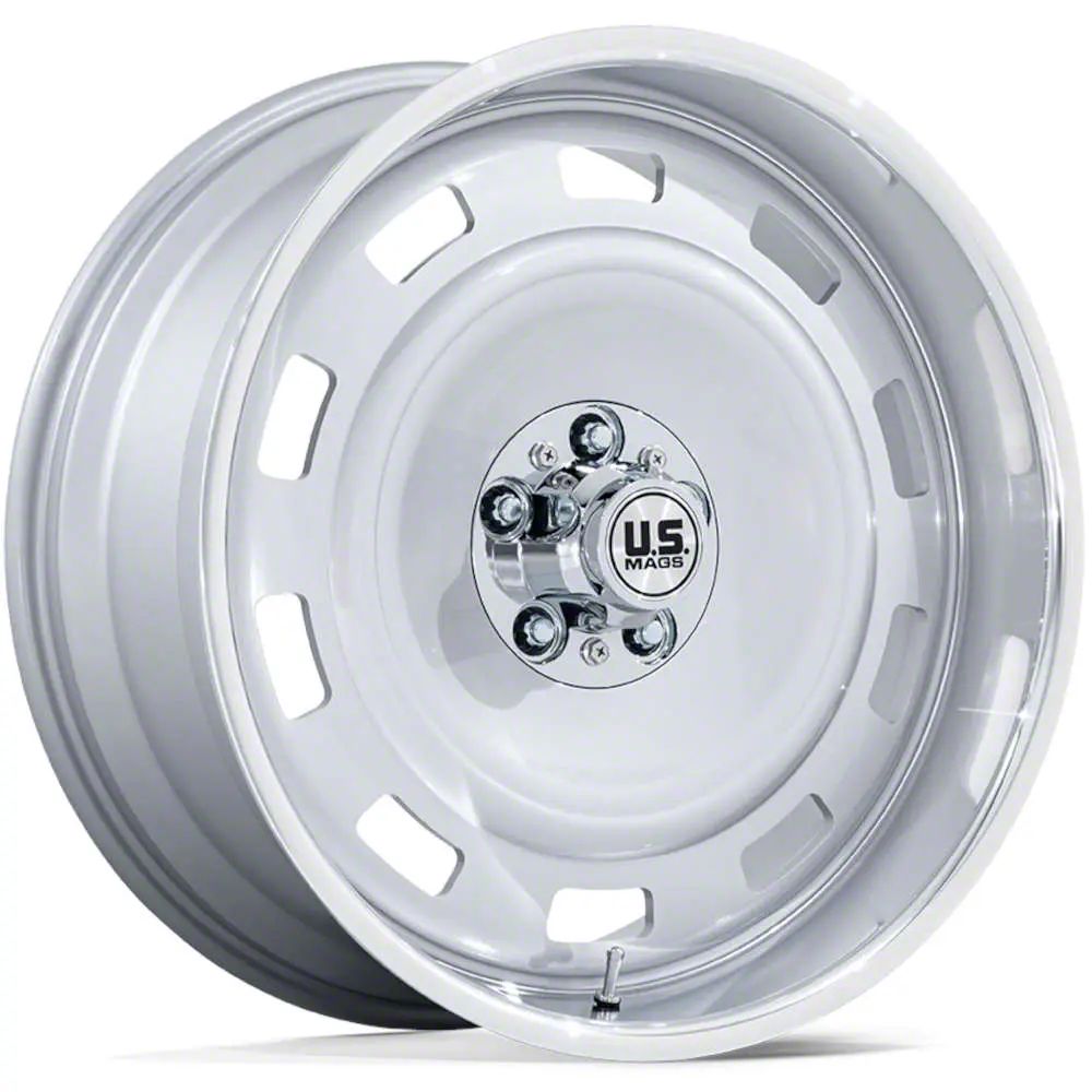 US Mag Sierra 1500 Scottsdale Silver with Diamond Cut Lip 6-Lug Wheel ...
