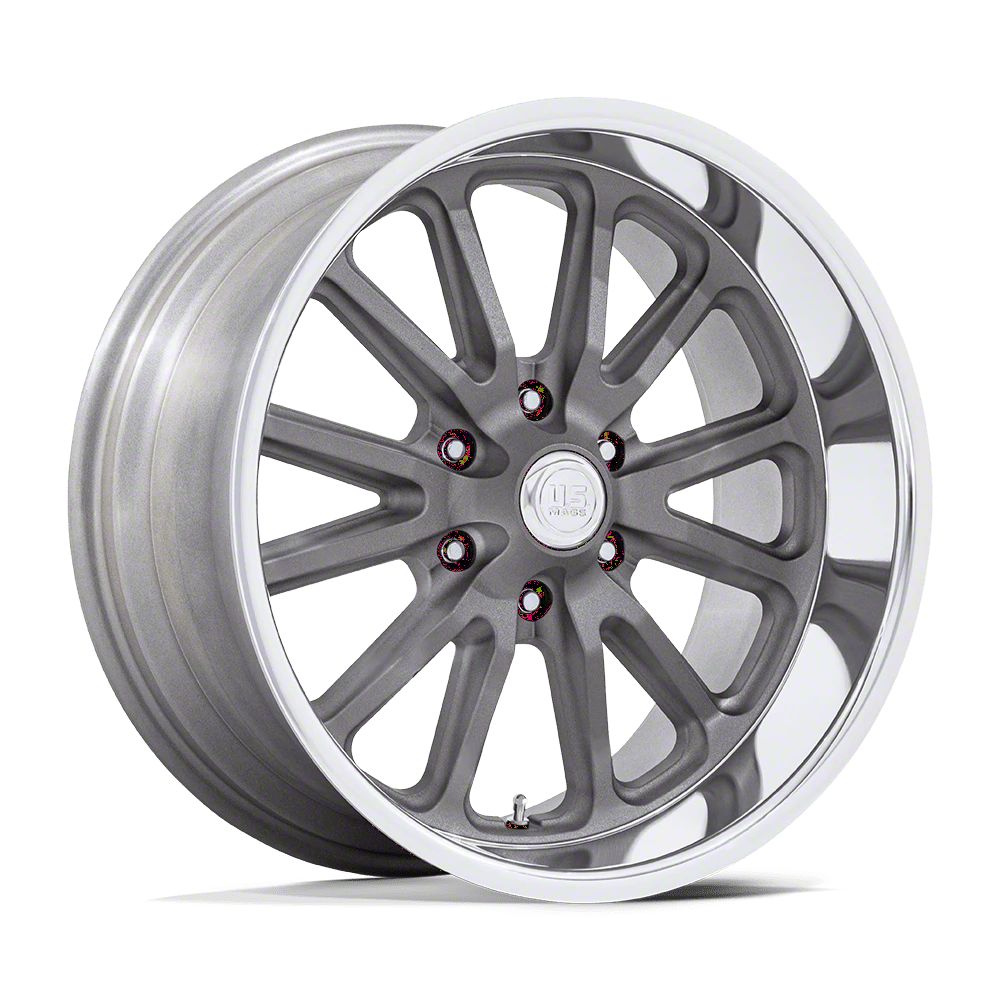 US Mag F-150 Rambler 6 Matte Gunmetal with Diamond Cut Lip 6-Lug Wheel ...