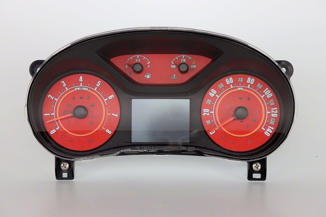 US Speedo Colorado Daytona Edition Gauge Face; MPH; Red COL155 (15-18 ...