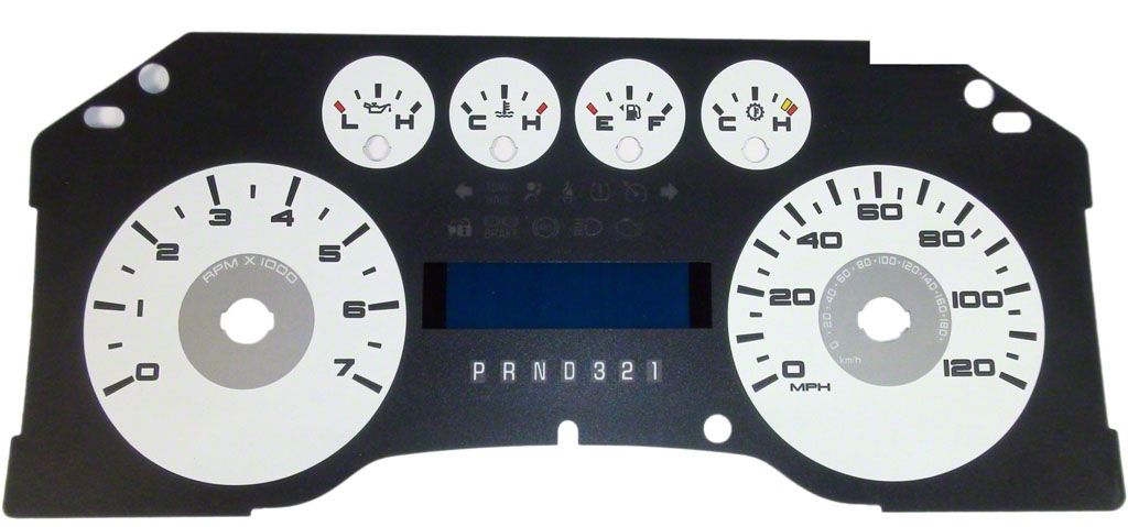 US Speedo F-150 Daytona Edition Gauge Face; MPH; Blue LAR094 (09-10 F ...