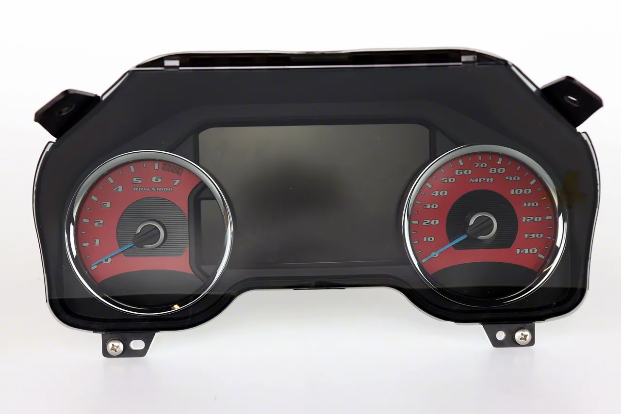US Speedo F-150 Daytona Edition Gauge Face; MPH; Maroon RAP1706 (17-18 ...
